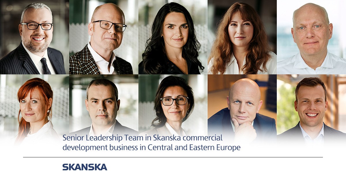 New senior leadership team appointed for Skanska’s commercial ...